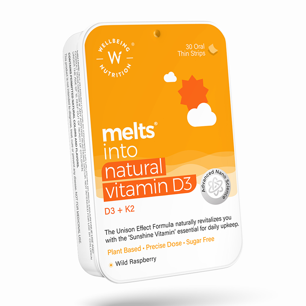 Wellbeing Nutrition | Shop Melts Natural Vitamin D3 + K2 online | KOSA